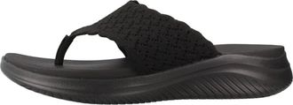 Skechers Femme, Sport, Noir, Taille: 41 EU Ultra Flex 3.0 Rhythm Waves Sandal