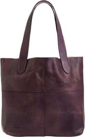 B.Belt Cuir sac à épaule Meggy Shopper Dark Lilac violet