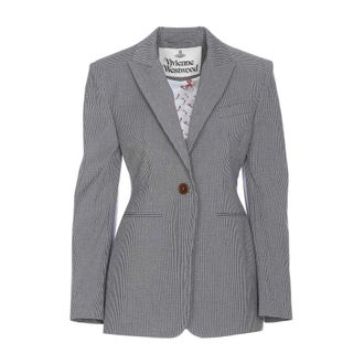 Vivienne Westwood Karierte Baumwolljacke Frauen Italien - - Jackets - Damen - Grau - S