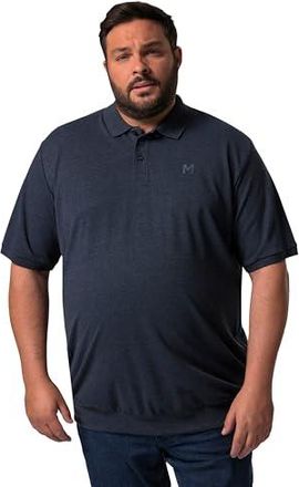 Men Plus Hommes Polo Men+ en Maille piqu&eacute;e, Ventre Confort et Manches Courtes, Collection Basic - du XL au 10 XL Bleu Marine 5XL 836264130-5XL