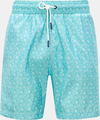 04651/ Herren - Badeshorts türkis gemustert