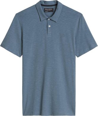 Marc O'Polo Poloshirt aus softer Bio-Baumwolle mit Label-Stickerei, Shaped Fit in