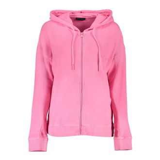 North Sails Femme, Sweatshirts et sweats &agrave; capuche, Rose, Taille: 42 FR Sweat &agrave; capuche rose avec fermeture &eacute;clair et logo