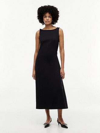 Tommy Hilfiger Robe longueur midi en maille interlock &agrave; noeud