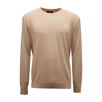 Alpha Studio Seiden/Kaschmir Pullover- Hafer Seiden Set - - Knitwear - Herren - Beige - M