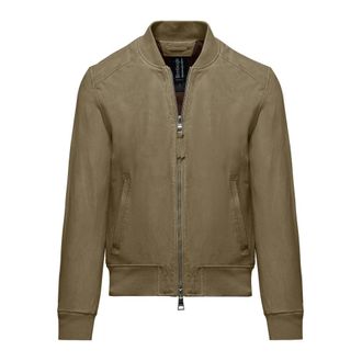 Bomboogie Nappa Leder Bomberjacke - - Jackets - Herren - Gr&uuml;n - L