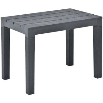 vidaXL Gartenb&auml;nke 2 Stk. Anthrazit Kunststoff - Vidaxl