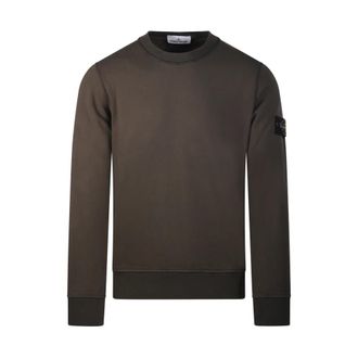 Stone Island Rundhals-Sweatshirt - - Sweatshirts & Hoodies - Herren - Braun - M