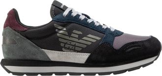 Emporio Armani Homme, Chaussures, Noir, Taille: 43 1/2 EU Baskets Runner