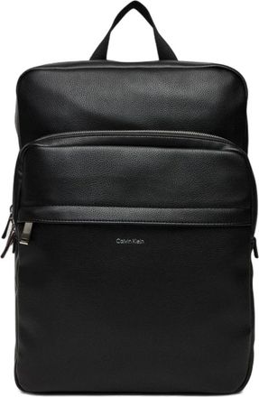 Calvin Klein Homme, Sacs, Noir, Taille: ONE Size Sac à dos carré slim moderne