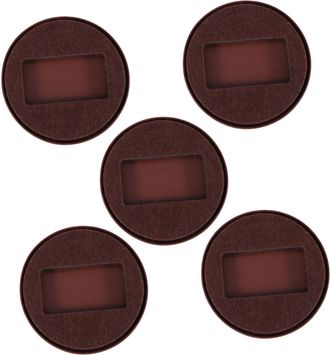 NUOBESTY 5stücke Stuhlradstopper Aus Filzmaterial rutschfeste Selbstklebende Pads Als Rollenabdeckungen Als Tischfußschoner Und Möbelgleiter Für Holz Fliesen U