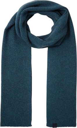 Tom Tailor Herren 1048039 Strickschal mit Wollanteil, 38226-Real Teal Blue Melange, One Size