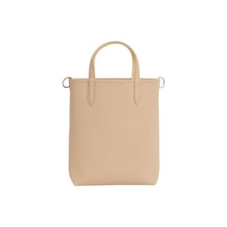 Lacoste Leather Tote Bag - Beige