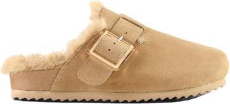 Colors Of California Suede furry bio closed toe BLA - BLACK 36, Cam, 36 EU