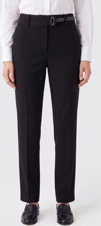 Sportmax Pantalon skinny en cr&ecirc;pe &agrave; taille moyenne avec fentes &agrave; lourlet