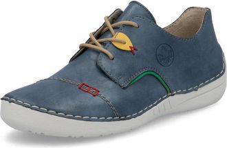 Rieker Damen Low-Top Sneaker 52528, Frauen Halbschuhe,straßenschuhe,Strassenschuhe,Sportschuhe,Freizeitschuhe,Turnschuhe,blau (14),36 EU / 3.5 UK