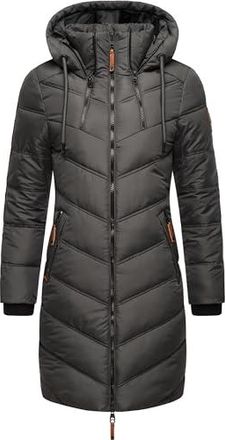 Marikoo Manteau dhiver pour femme - Avec capuche Armasa - Garde au chaud - Tailles XS à XXL, anthrazit, XL