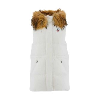 Jott &Auml;rmellose Kapuzen-Pufferjacke - - Jackets - Damen - Wei&szlig; - 3XL