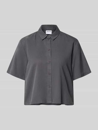Jake*s Casual Boxy Fit Bluse aus Lyocell-Baumwoll-Mix