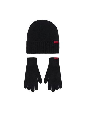 HUGO BOSS Set M&uuml;tze und Handschuhe Xanti 50572144 Schwarz