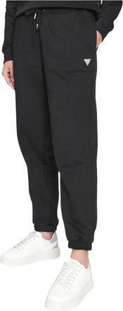 Guess Femme, Pantalons, Noir, Taille: 44 FR Mini Label Joggers