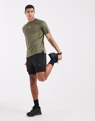 adidas adidas Performance - D4t Workout - 2-in-1-Shorts in Schwarz