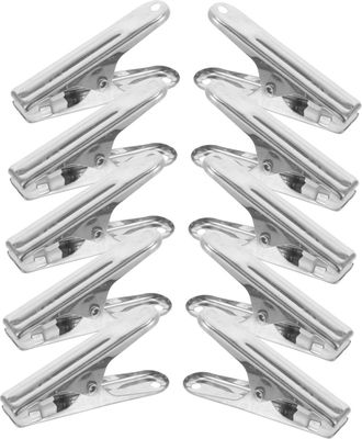 Luxshiny Wäscheklammern Metall Windfest Universalclips Für Kleidung Handtücher Hosen Decken 10 Stück