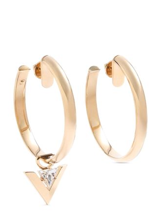 Valentino Garavani Womens Gold Brass Earrings