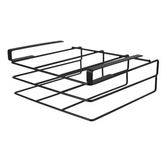 Artibetter Doppelst&ouml;ckiger Schneidebrett Halter aus Edelstahl Schwarzer Unterschrank Organizer Platzsparend Vielseitig f&uuml;r Verschiedene Brettgr&ouml;&szlig;en Modernes K&uuml;ch