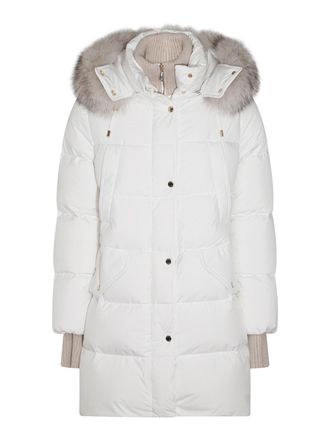 Moorer Blouson Rembourr&eacute; - Blanc