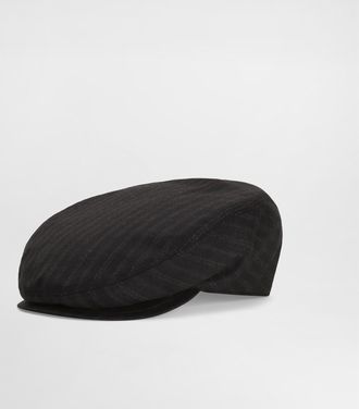 Dolce & Gabbana Virgin Wool Pinstripe Flat Cap - Mann H&uuml;te Und Handschuhe n/d 59