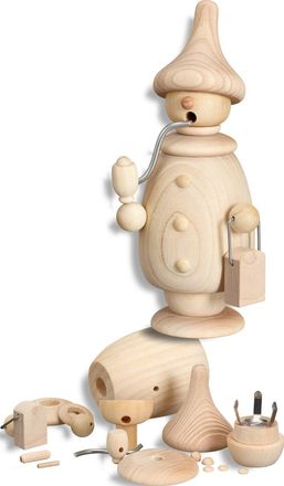 Rudolphs Schatzkiste Bastelset R&auml;uchermann HxBxT = 17x8x7cm NEU Basteln Bastelset Bauen Haus Weihnachten Seiffen Erzgebirge Winter Dekoration Holzkunst Holz