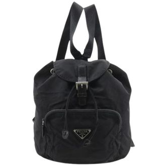 Prada Pre-owned Nylon Rucksack - - Pre-owned - Damen - Schwarzk - ONE SIZE