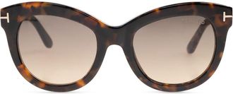 Tom Ford Eyewear lunettes de soleil Odette - Marron