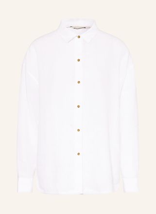 Barbour Hemdbluse Hampton Aus Leinen weiss