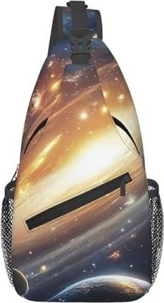 Generic Sac &agrave; dos &agrave; bandouli&egrave;re avec syst&egrave;me solaire et univers - Sac &agrave; dos de voyage pour homme - Sac &agrave; dos de randonn&eacute;e