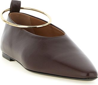 Jil Sander Ring Ballet Flat - Brown