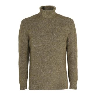 KANGRA Alpaka Wolle Dolcevita Pullover - - Knitwear - Herren - Gr&uuml;n - 2XL