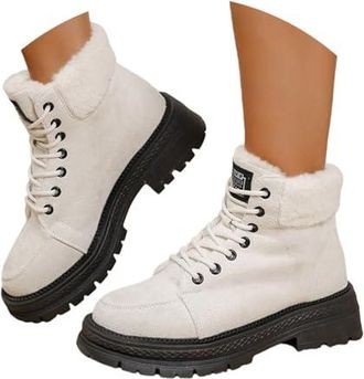 Generic Bottes dhiver chaudes pour femme avec tige, semelle &eacute;paisse avec propri&eacute;t&eacute;s anti-usure, semelle int&eacute;rieure rembourr&eacute;e, adapt&eacute;es aux occasions d&eacute;contra