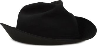 Yohji Yamamoto fédora à empiècements - Noir