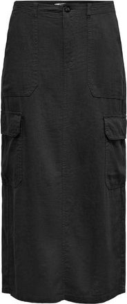 Only ONLMALFY-Caro Linen Long Skirt PNT