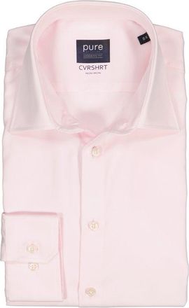 Pure Herren Hemd rosa Baumwolle
