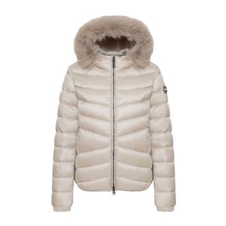Colmar Steppdaunenjacke mit Kunstfell - - Jackets - Damen - Beige - XS