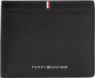 Tommy Hilfiger Portefeuille grain&eacute; en cuir de vache