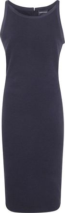 Emporio Armani Femme, Robes, Noir, Taille: 42 FR Robe Fourreau en Jersey Ottoman