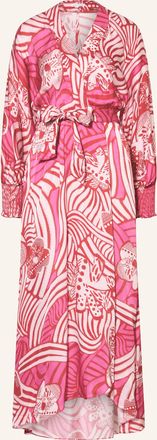 Poupette St Barth Strandkleid Kristen In Wickeloptik pink