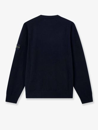 Stone Island Mens Sweater Virgin Wool-Blend Black