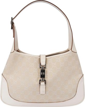 Gucci Crossbody Bags - Gucci GG Monogram Jackie Handbag - Gr. unisize - in Weiß - für Damen