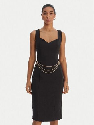 Fracomina Coctailkleid FR26SD2017W42901 Schwarz Slim Fit