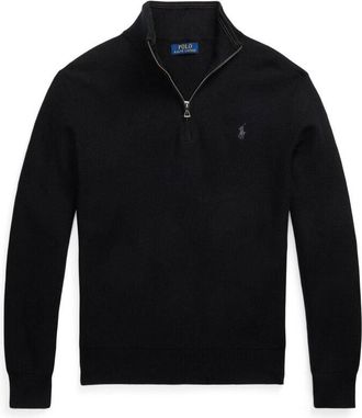 Polo Ralph Lauren Herren Strickpullover aus Baumwolle mit Troyerkragen
